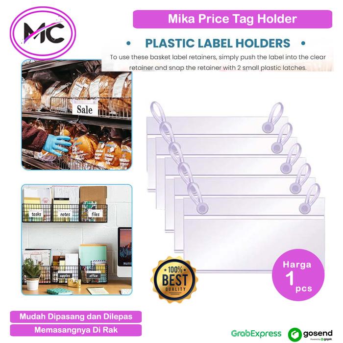 Jual Price Tag Holder Label Display Jepit Mika Gantungan Lebel Harga ...