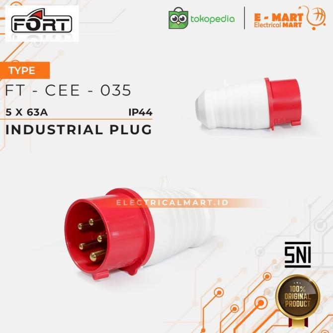 Jual FORT Industrial Plug Socket Listrik / PLUG IP67 5 x 63A CEE-035 ...