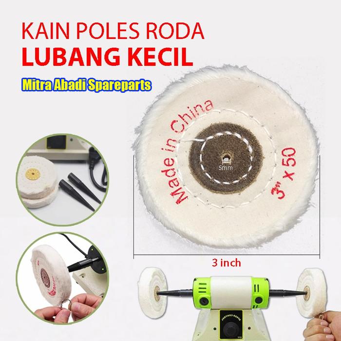 Jual KAIN POLES RODA GERINDA Angle Grinder Polishing Wheel 3 INCH ...