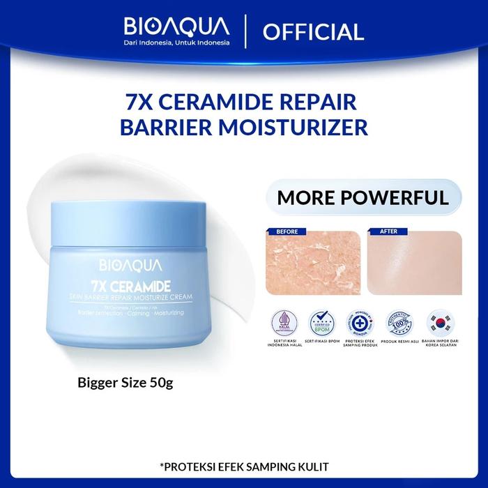 Promo BIOAQUA 7X Ceramide Skin Barrier Repair Moisturize Cream 50g - Kab. Tangerang - BIOAQUA ...