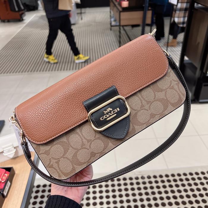 Jual Coach Morgan Shoulder Bag Crossbody PVC Coated Canvas Leather ...
