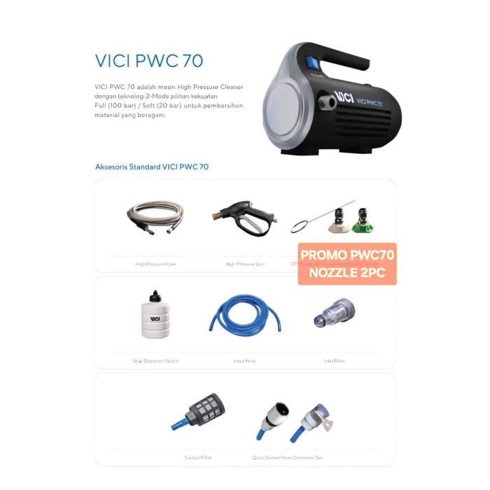 Jual Mesin Steam Cuci Mobil AC Jet Cleaner AC VICI PWC 70 - PROMO PWC70 ...