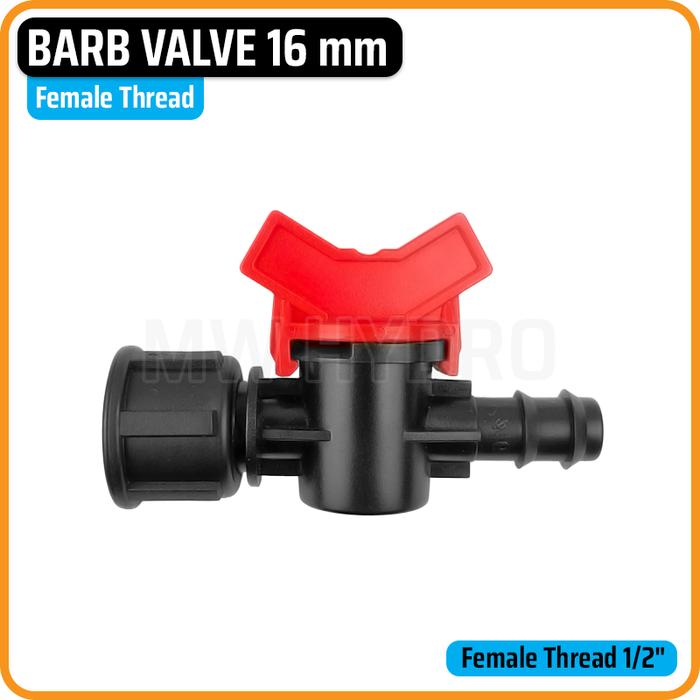 Jual Barb Valve 16 mm | Konektor Selang PE Irigasi Hidroponik - 1/2 ...