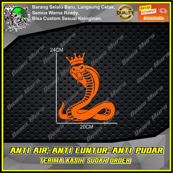 Jual Cutting Sticker KING KOBRA Sticker Cocok Buat Motor Dan Mobil ...