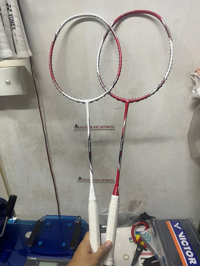 Promo Raket Badminton POWERMAX SHARP SABER 11 ORIGINAL - White Red ...