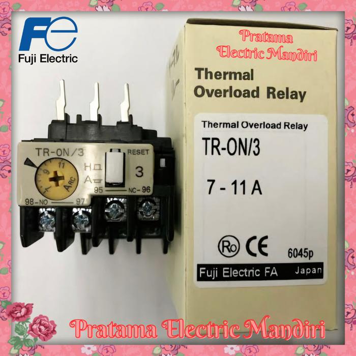 Jual FUJI ELECTRIC TOR THERMAL OVERLOAD RELAY TR-ON/3 TR ON3 TR ON/3 ...