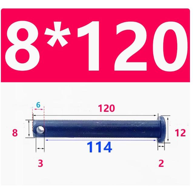 Jual Clevis Pin Shaft Pin T Type Flat Head M8 (M1715D) - 8x120mm - Kota ...