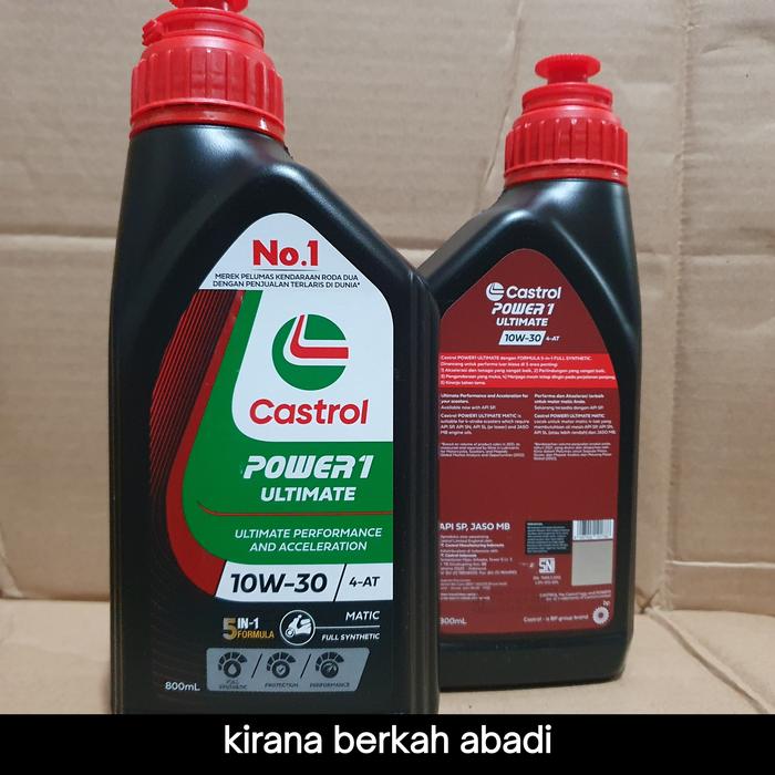 Jual CASTROL ULTIMATE SCOOTER 10W30 API AP KEMASAN 800ML - Kota ...