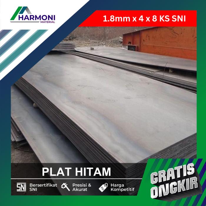 Jual Plat Besi Hitam SS400 /Ezer/Eser 1.8mm x 4 x 8 Feet / 1200 x 2400 mm / 120 x 240 cm / 1,2 x ...