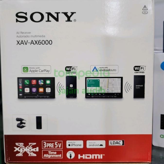 Jual Sony xav ax6000 ax 6000 wireless carplay headunit ldac 7"android ...