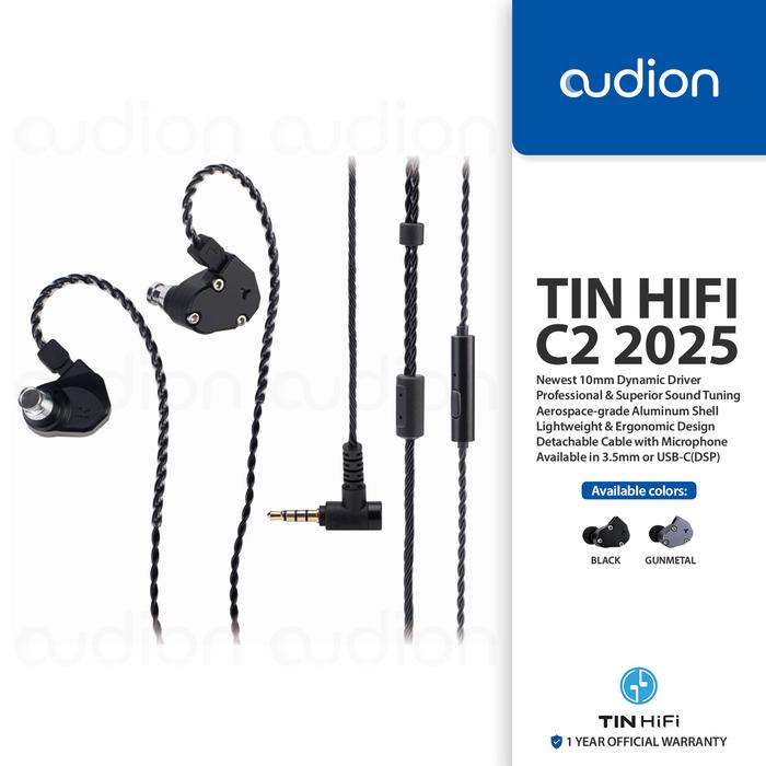 Promo TINHIFI TIN HIFI C2 2025 | 10mm PU+LCP Dynamic Driver 2pin In-ear ...
