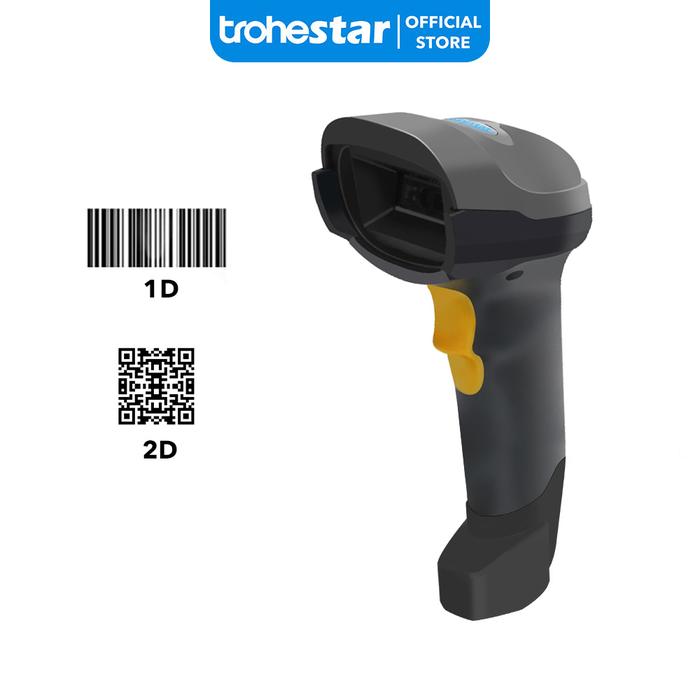 Jual Trohestar Wired Barcode Scanner Pemindai Kode Batang Berkabel 1D ...