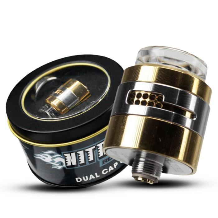 Jual Nitrous RDA 22mm Dual Cap Carlos Edition - SHINY GOLD - Jakarta ...