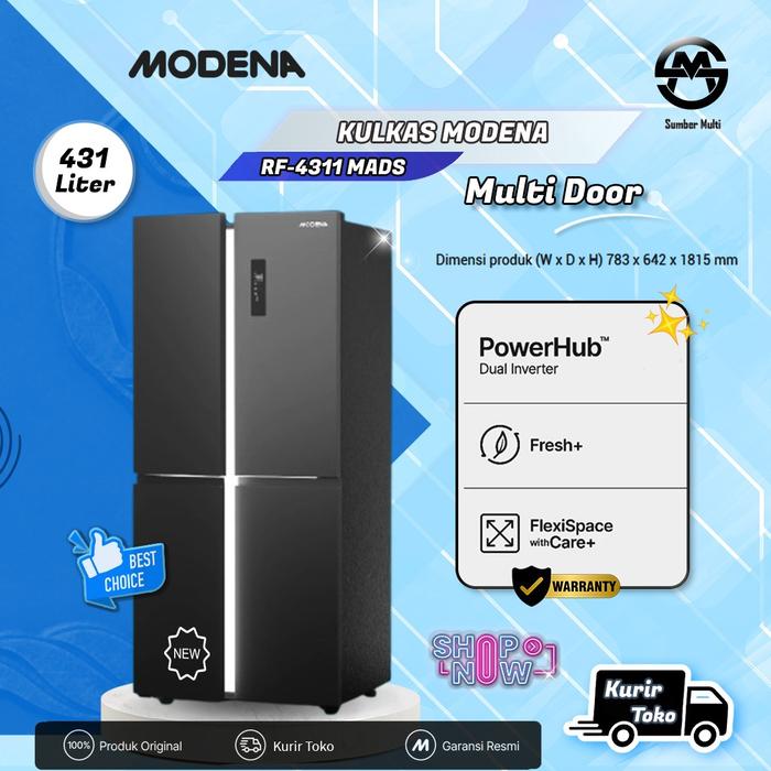 Jual Modena Kulkas Side by Side RF 4311 MADS RF4311MADS 4311MADS 431 ...