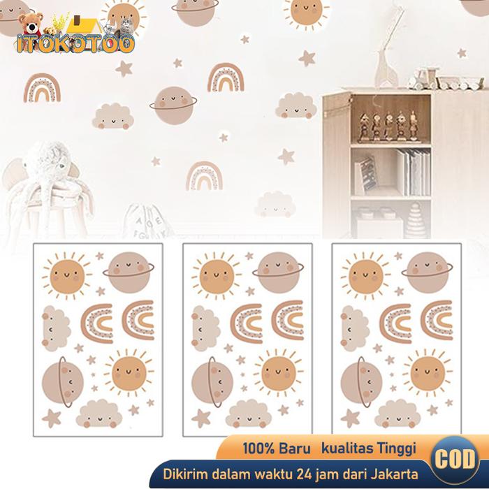 Jual Sticker Dingding Kamar Estetik Stiker Dinding Aesthetic Rainbow ...