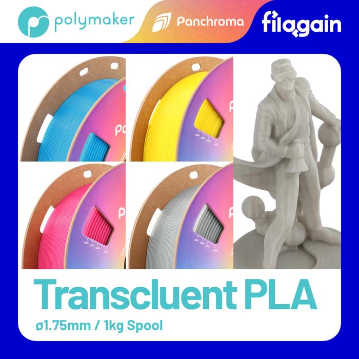 Jual Polymaker Panchroma Transcluent PLA / Transparent / 1.75mm / 1kg ...