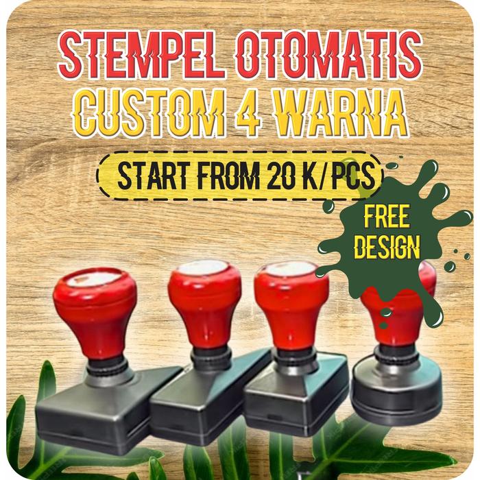Jual stempel otomatis 4 warna free design - Kota Sukabumi - IDE MEDIA ...