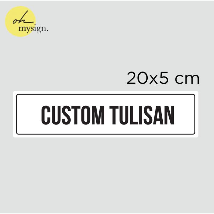 Promo Custom Tulisan Signage Akrilik 20x5 cm UV Print Sign Board ...