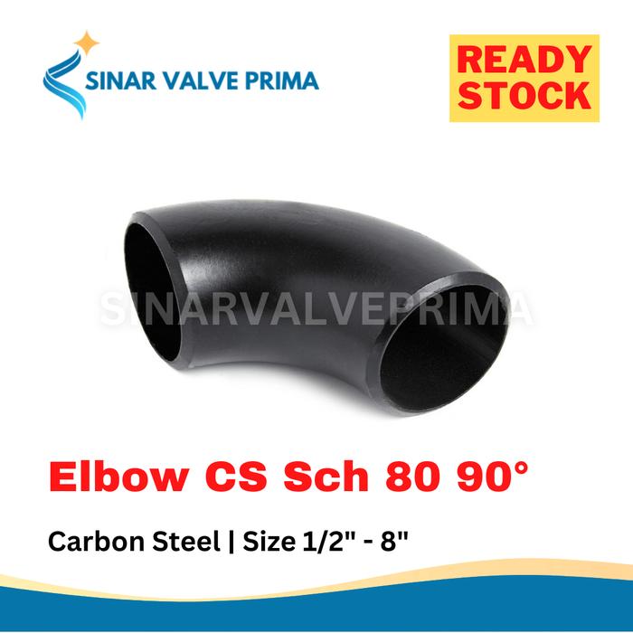 Jual Elbow las 90 deg SCH 80 Carbon Steel 8" inch - Fitting Las Besi ...