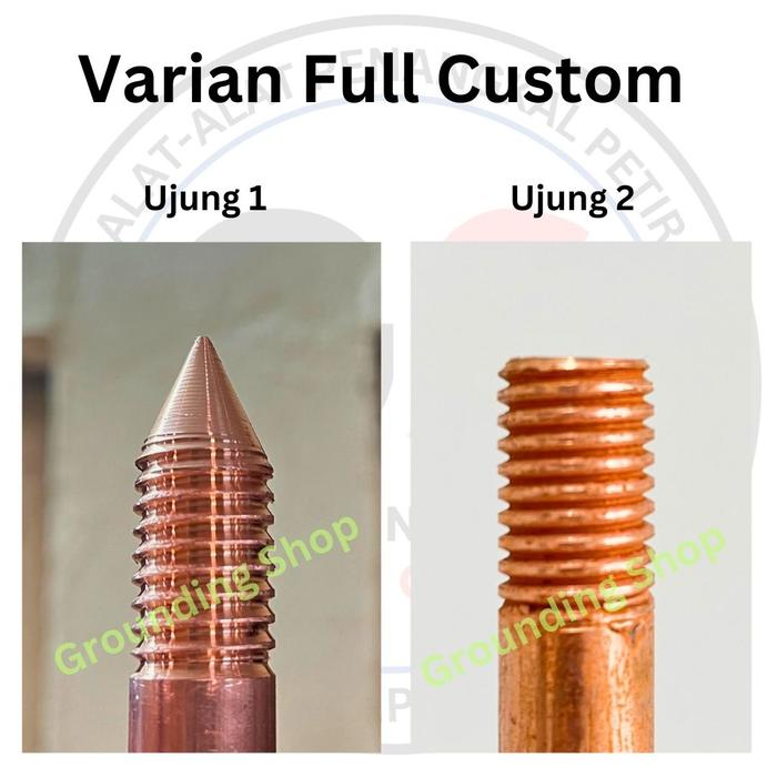 Jual Grounding Rod 5/8 x 4 Meter / Stik Copper Rod Asli Tembaga - Full ...