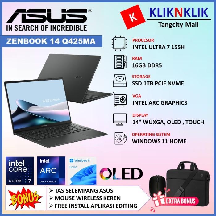 Jual Laptop Ultrabook Asus Zenbook 14 Q425MA ULTRA 7 155H 16GB 1TB 14 ...