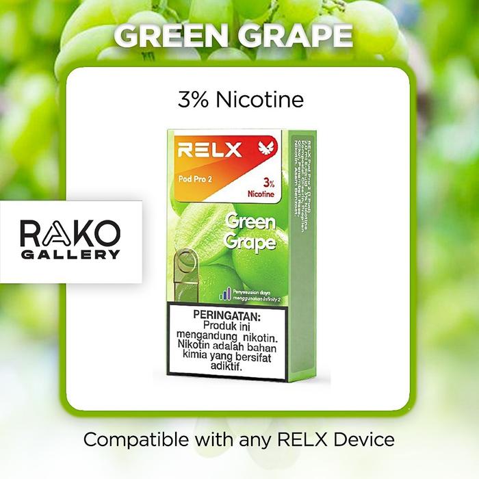 Jual RELX Pods Essential Infinity Artisan Aneka Rasa - Green Grape ...