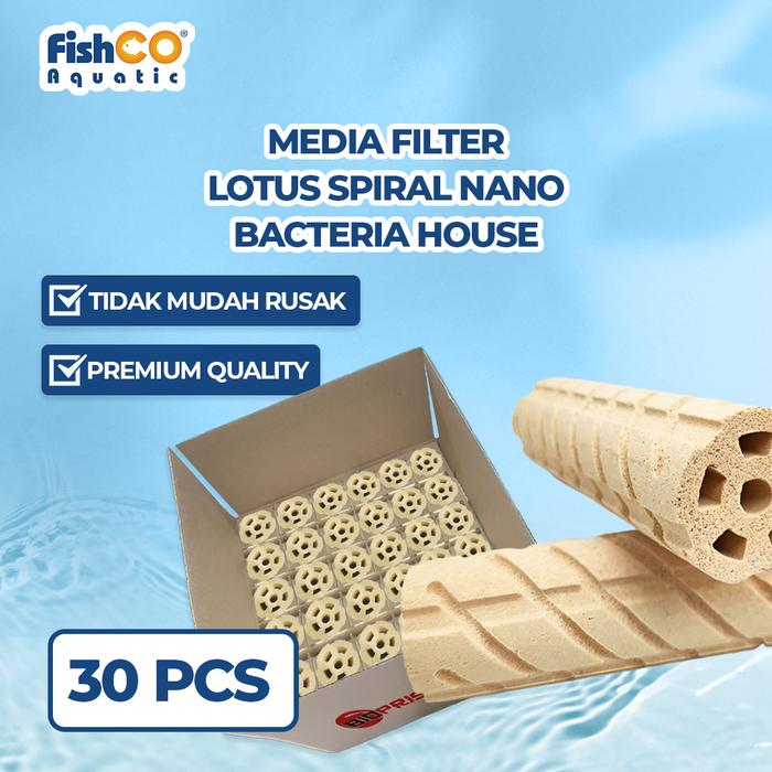 Promo Fishco Rumah Bakteri Lotus Spiral Nano Bacteria House Japan - 30 ...