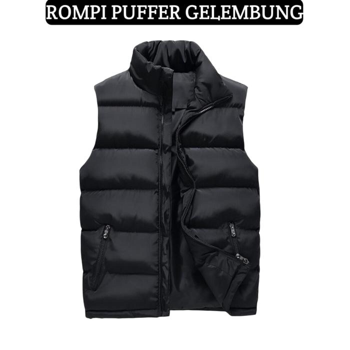 Jual ROMPI PUFFER - ROMPI GELEMBUNG PRIA - ROMPI TAHAN AIR - Hitam, M ...