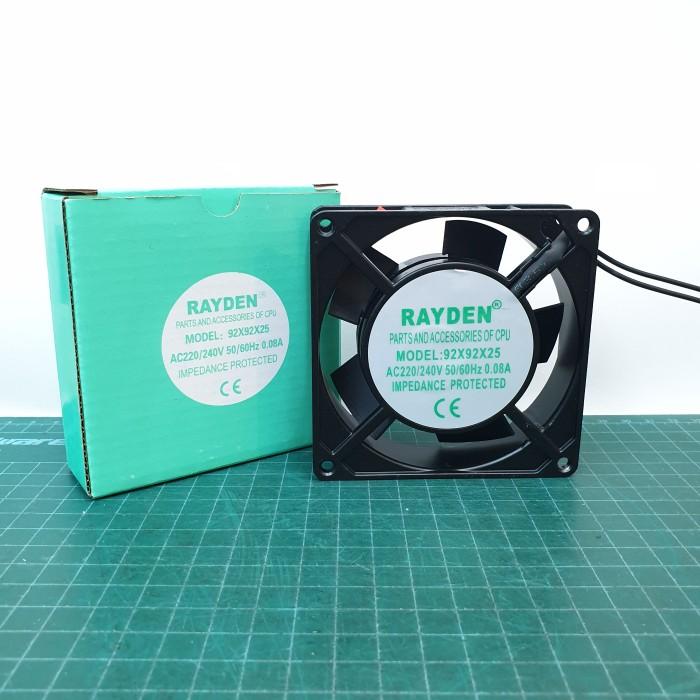Jual FAN AC 220V 92X92X25MM RAYDEN KIPAS PENDINGIN BLOWER 9CM COLOK ...