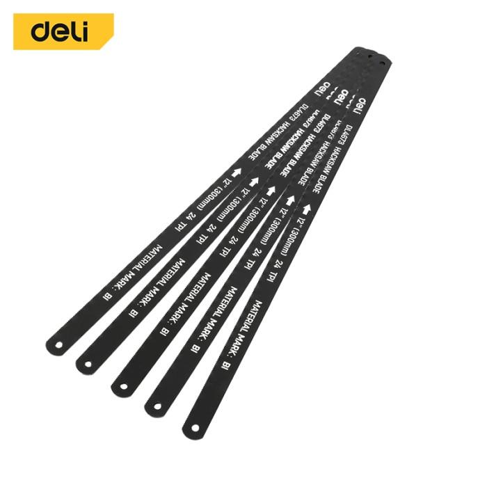 Promo Deli Tools Mata Gergaji Besi 12 Inch 24T Kuat Tahan Lama Hacksaw ...