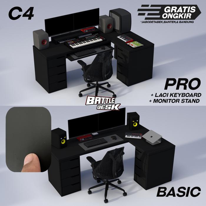 Jual C4 - Meja 200x120 Siku Kantor Komputer Kerja Office Gaming ...