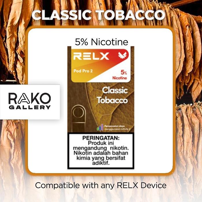 Jual RELX Pods Essential Infinity Artisan Aneka Rasa - Classic Tobacco ...