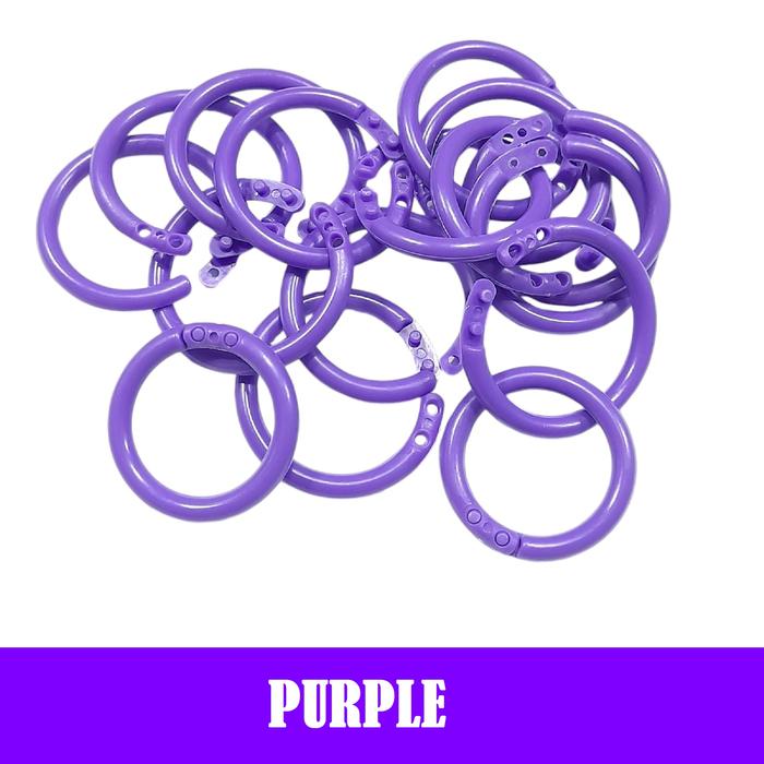 Jual (100 Pcs) Binder Rings Plastic 20mm / Plastik Binding O Ring 28mm ...