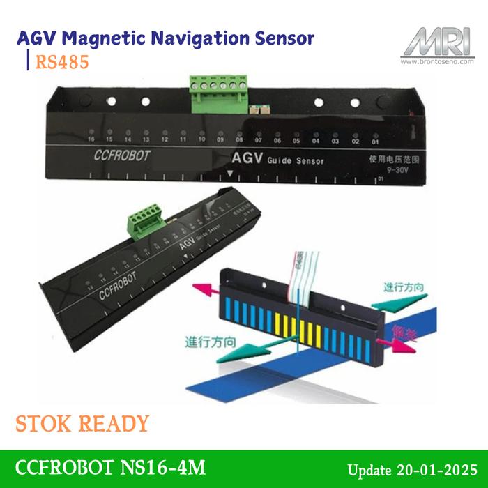 Jual AGV magnetic navigation sensor 16-bit analog output - Rs485 - Kota Surabaya - MRI ...