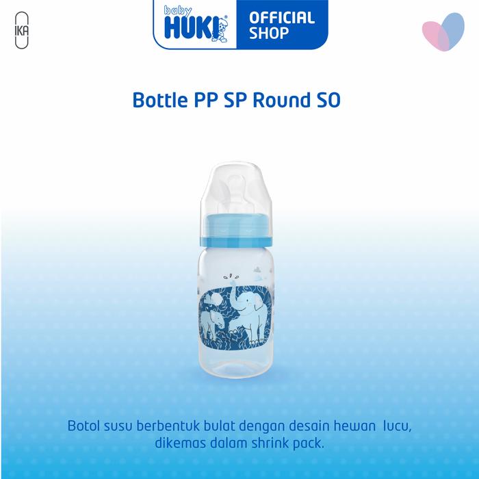 Jual Huki Botol PP SP Round 120 ml (SO) - Seri Botol Baby Animal ...