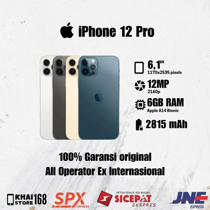 Jual APPLE iPhone 12 PRO SECOND ORIGINAL 512GB 256GB 128GB BEKAS FULLSET - 128GB All SIM ...