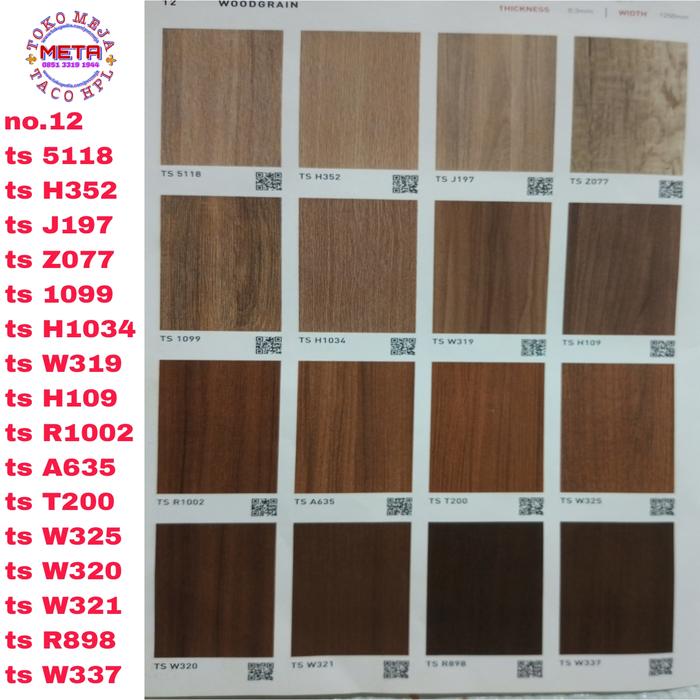 Jual contoh warna taco serat - warna 12 - Kota Tangerang Selatan - meja ...