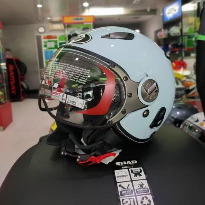 Jual HELM KYT ELSICO SOLID - STEEL BLUE / HELM KYT ELSICO ORIGINAL ...