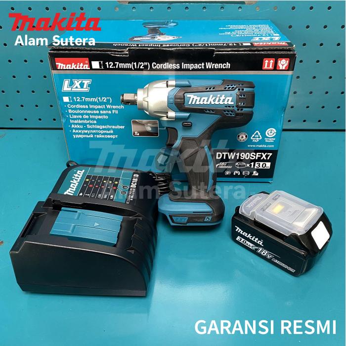 Jual Makita DTW190 SFX7 / DTW 190 SFX7 Pembuka Baut Cordless Impact ...