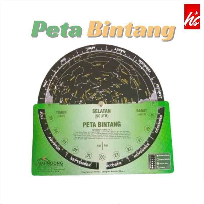 Jual Peta Bintang (Planisphere) I Peta Langit | Peta Bintang - Hijau ...