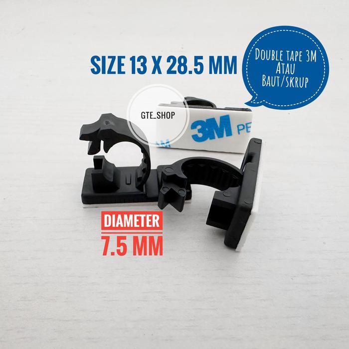 Jual Klip Kabel Klem Penjepit Pengikat Perapih Tempel Kelem Kabel ...