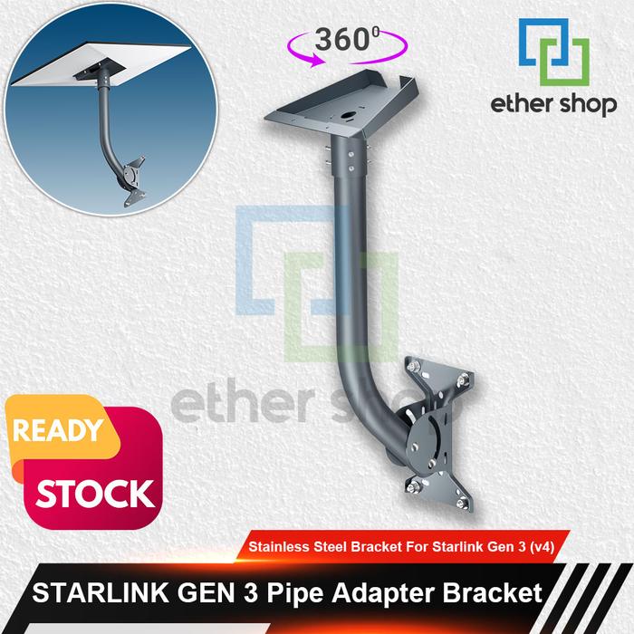 Promo Stainless Steel Adapter Pole Mount Bracket For Starlink Gen 3 ...