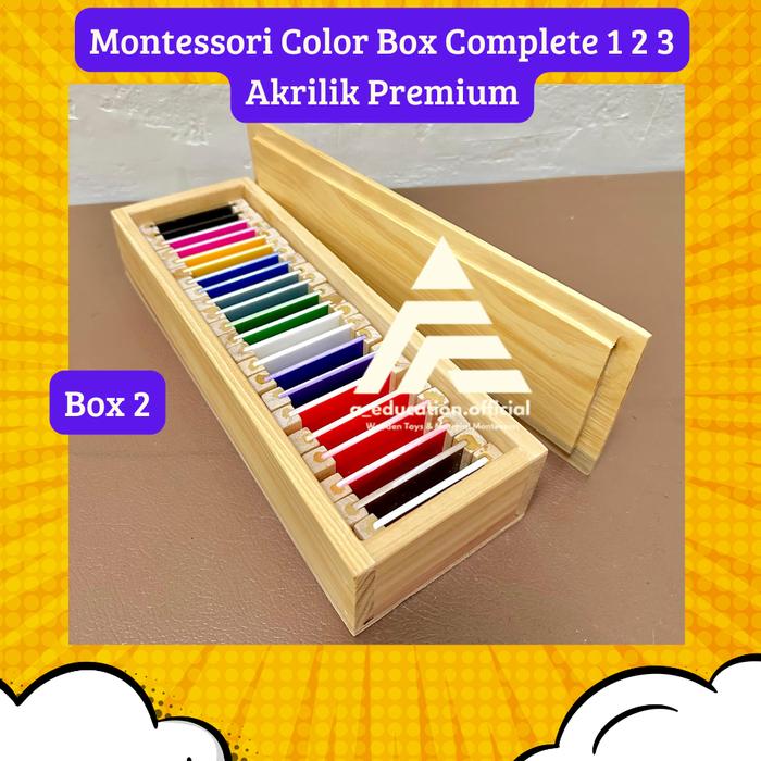 Jual Montessori Color Box Complete 1 2 3 AKRILIK PREMIUM Montessori ...
