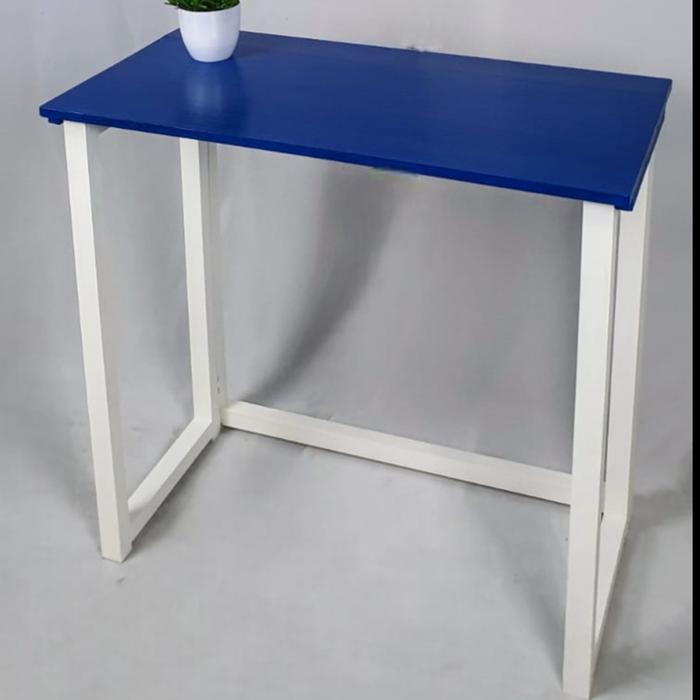 Jual Meja Lipat 80x40 Tinggi 70/75/80/90 cm Full Kayu Solid - Biru ...