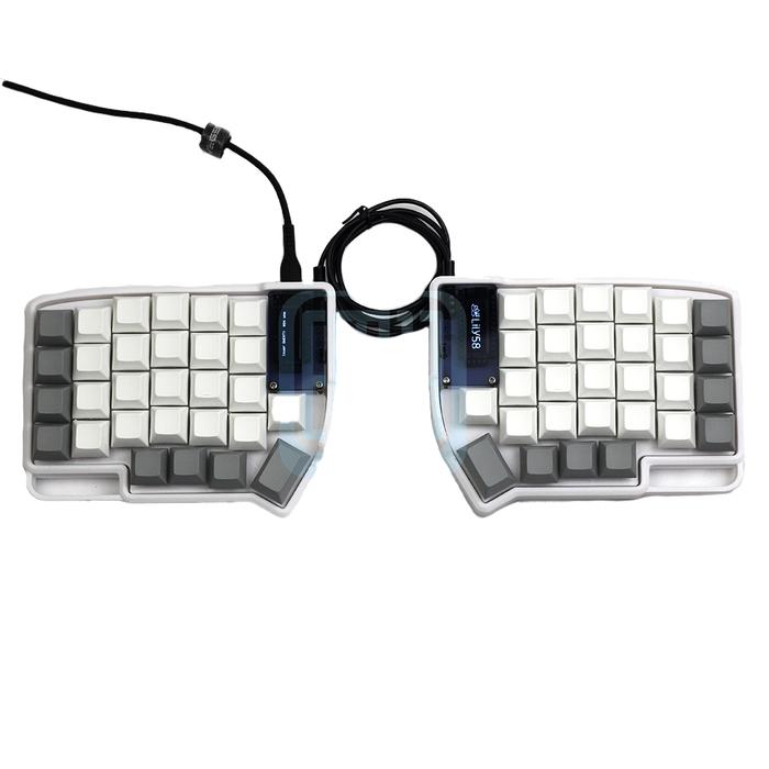 Jual Lily58 Pro MX Mechanical Split Ergo Keyboard Wireless Wired Custom ...
