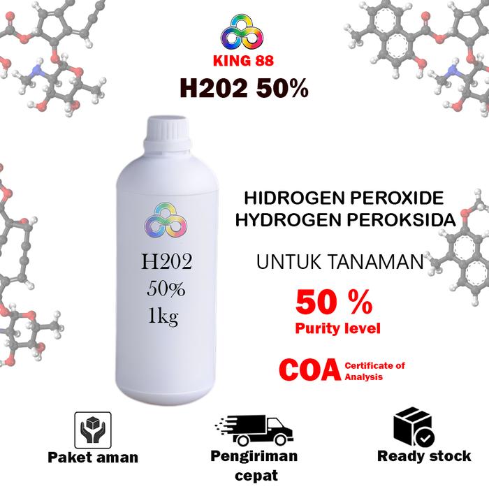Jual H202 50% 1Kg / Hidrogen Peroxide 50% / Hidrogen Peroksida Murah ...