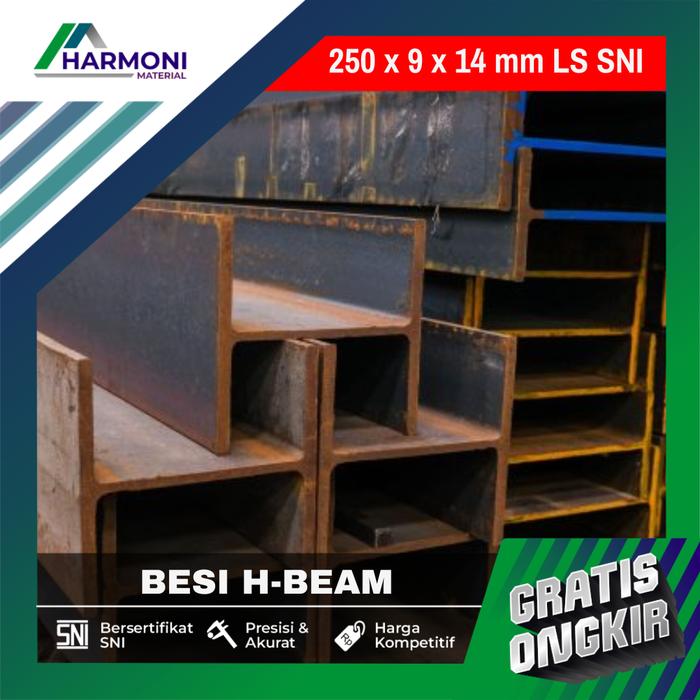 Jual Besi H-Beam 250 x 250 x 9 x 14mm x 12M Merek LS SNI - Ready GG ...