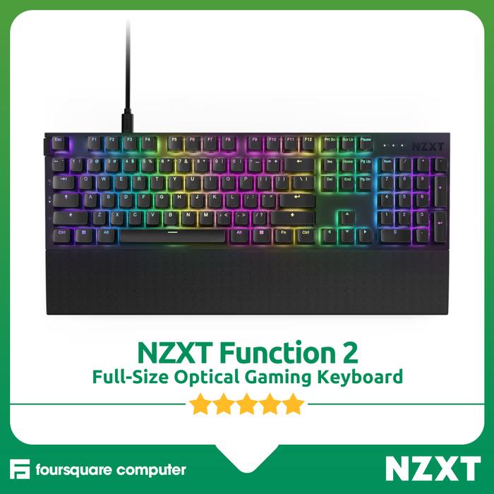 Jual NZXT Function 2 US Black Full Size Optical Gaming Keyboard - Kota ...