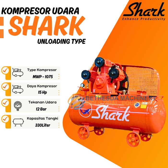 Jual Mesin Kompresor Shark 15Hp Mesium Pressur 12 Bar Unloading - Kota ...