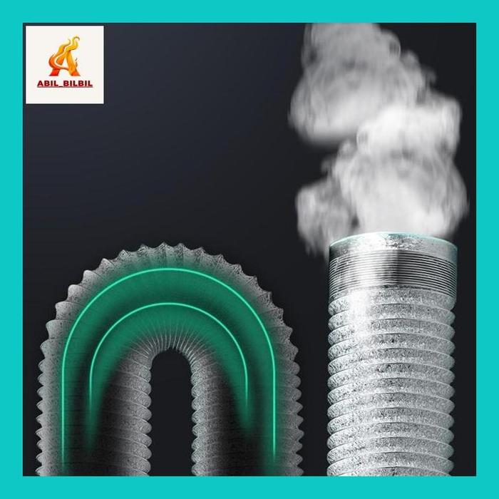 Jual ABIL_ ALUMINIUM SELANG FLEXIBLE DUCTING EXHAUST FAN 4" (10 CM) / 2 ...